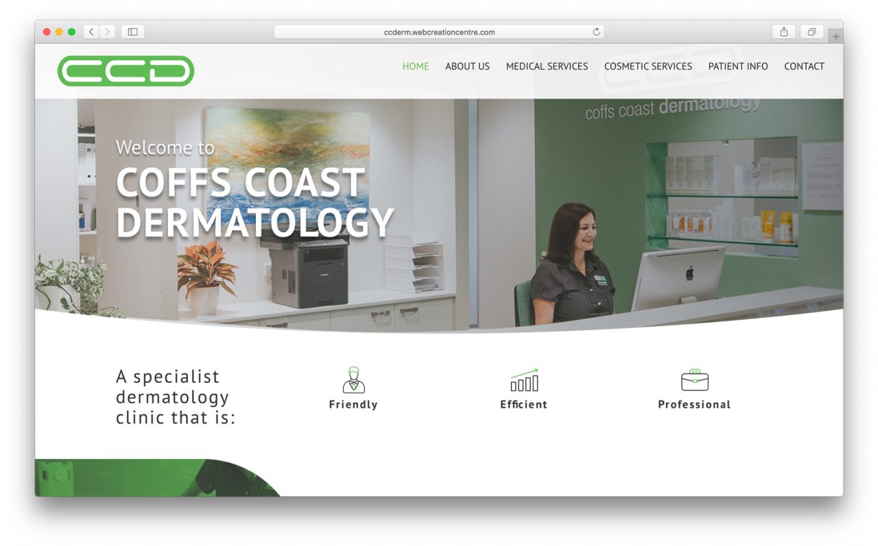 Coffs Coast Dermatology | MakeWeb Web Design